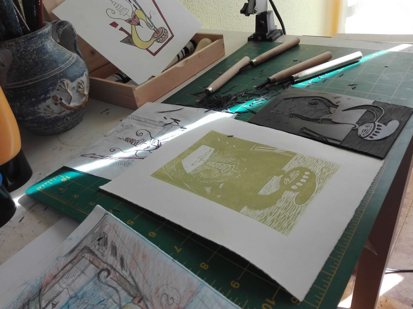 A Creative Journal of an Artist: Step-by-step four-color reduction ...