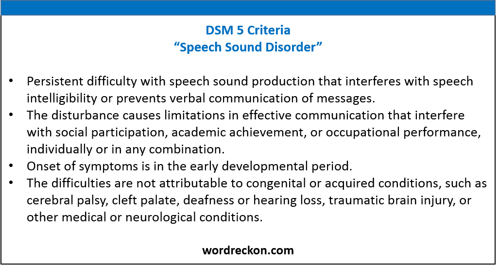 What are Speech Sound Disorders and Types of SSD
