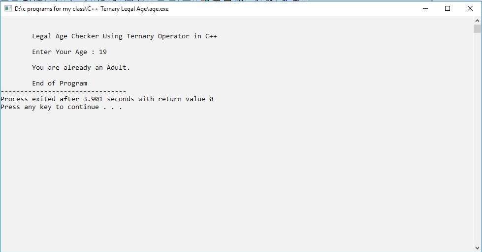 Free Programming Source Codes And Computer Programming Tutorials Legal Age Checker Using 7960