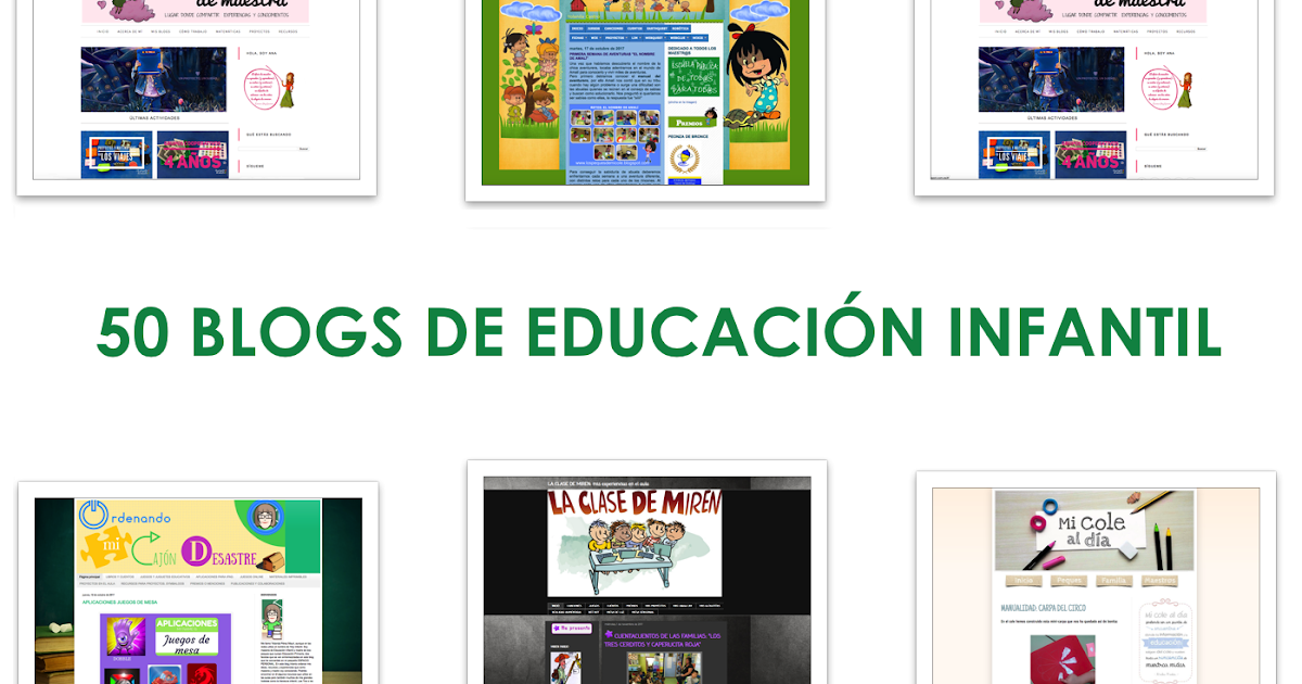 50 blogs de aula de Educación Infantil ~ Investigando las TIC en el aula.