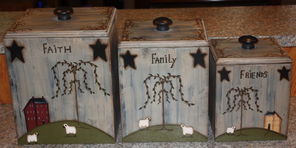 Adorable Country Classics Home Decor & Gifts: Primitive Canisters ...