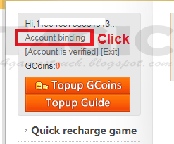 Touch 4Games Blog: How to bind your account