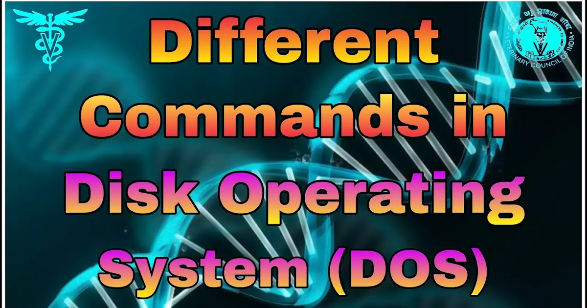 Different Commands in Disk Operating System.