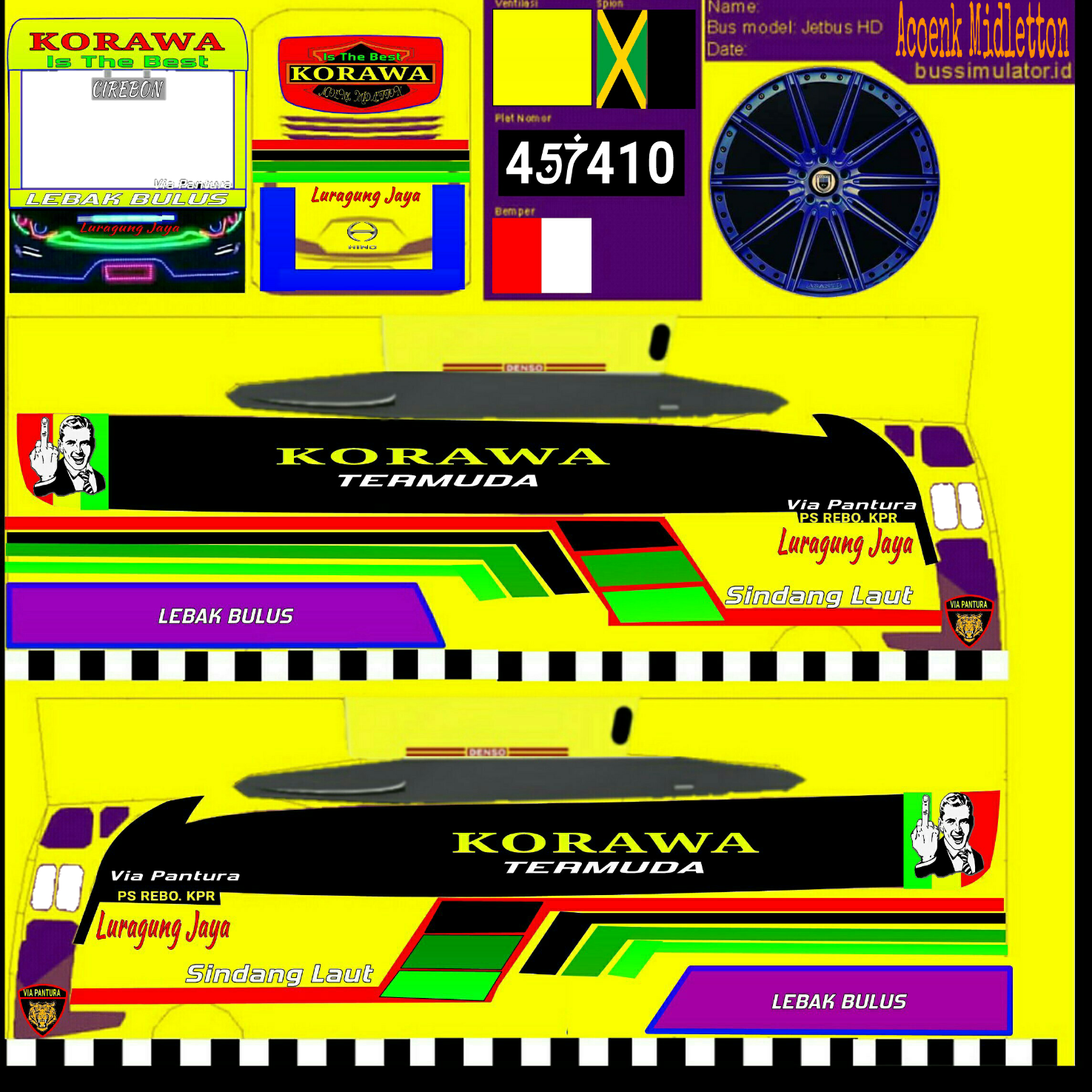 101+ Livery BUSSID (Bus Simulator Indonesia) HD SHD Koleksi Lengkap ...