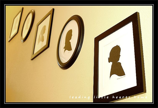 leading little hearts home: MAKE YOUR OWN SILHOUETTE ART {it's easy!}