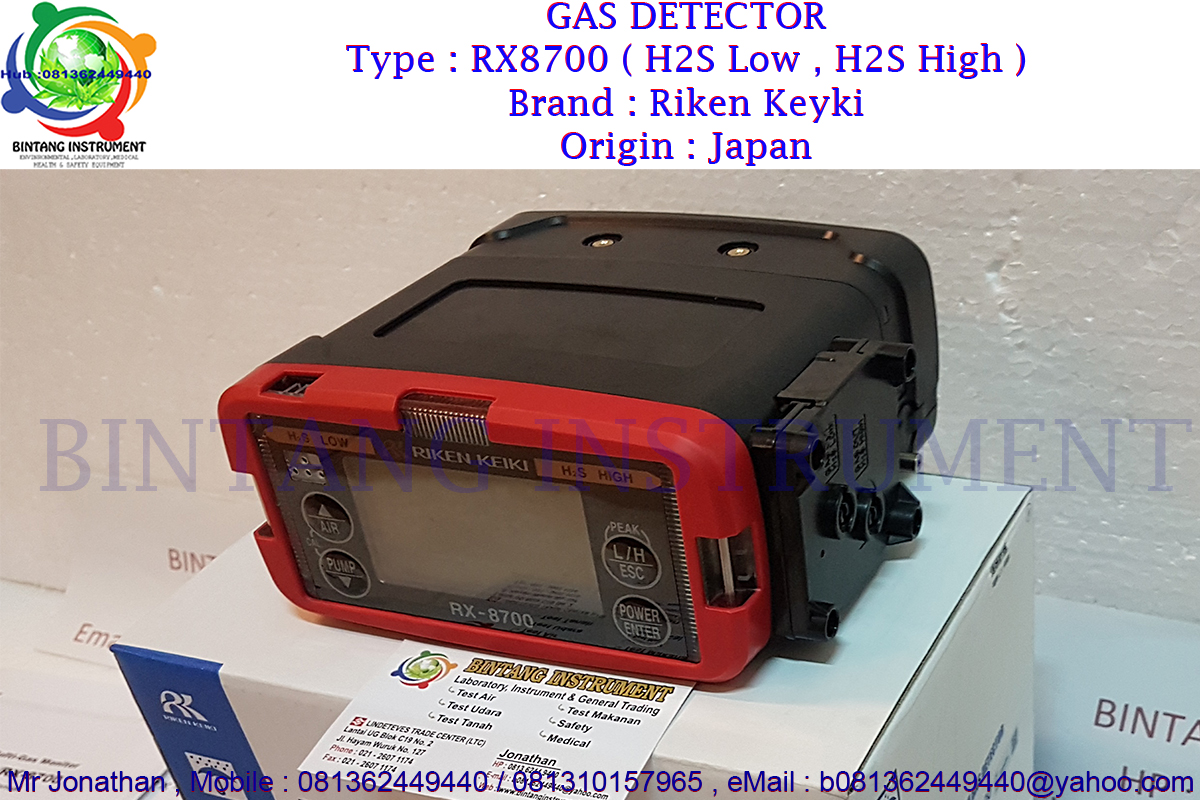 .: 081362449440 JUAL GAS DETECTOR RIKEN KEIKI RX 8700 , JUAL GAS ...