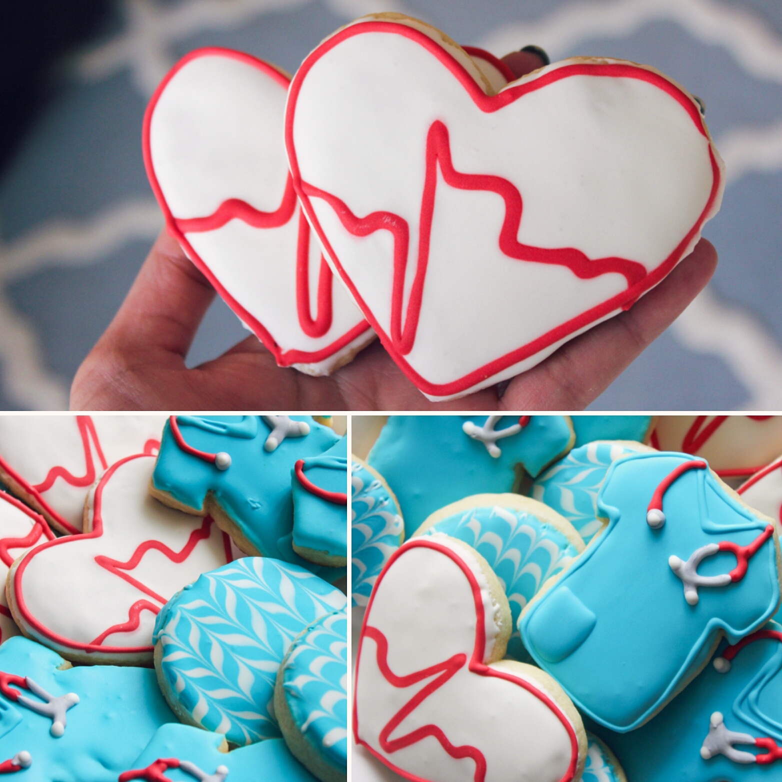 Sugar Cookies with Royal Icing - Medical Theme! | Best of Wardah