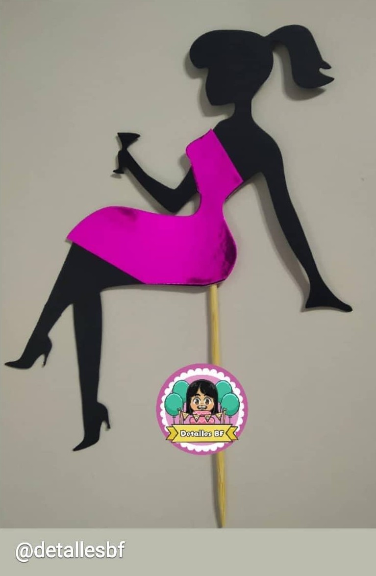 Topper Silueta Mujer - Mis Toppers Tus Toppers