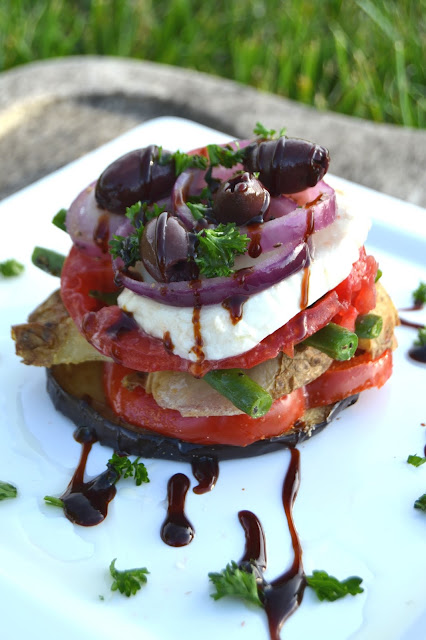 Roasted Vegetable Napoleon | The Nutritionist Reviews