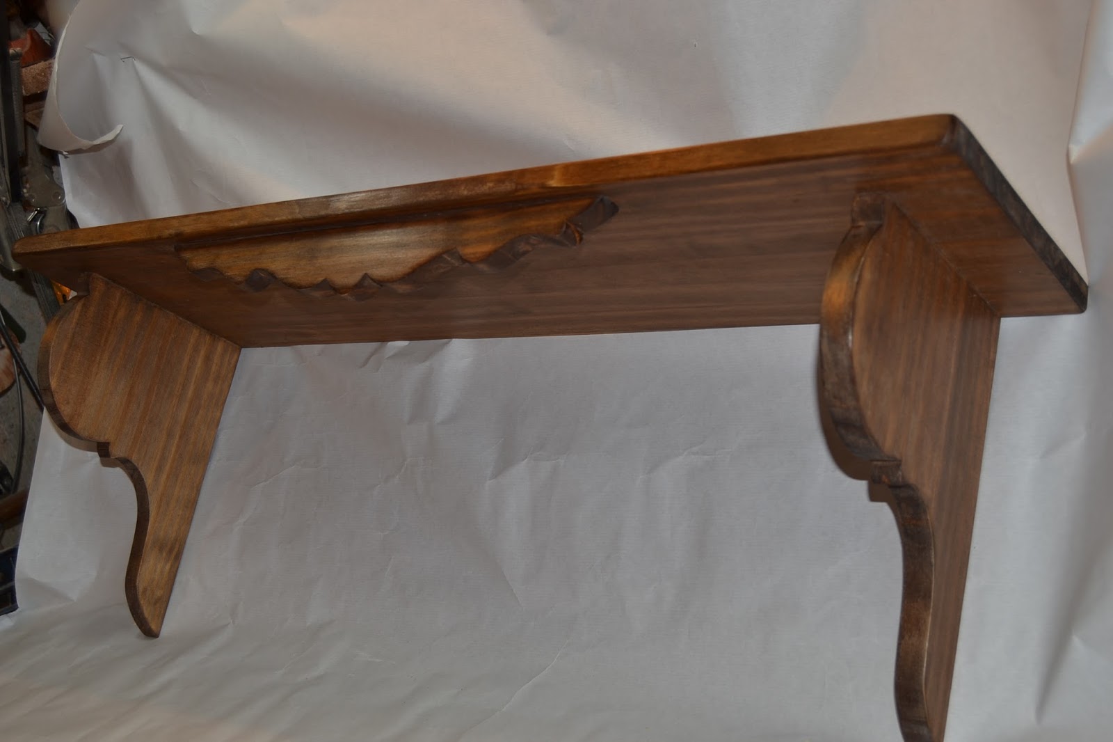 ARTESANÍA RÚSTICA EN MADERA : REPISA DE MADERA RÚSTICA LARGA ( Art. 18)