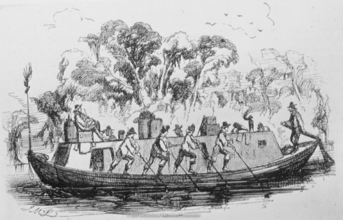 Colonial Quills: Floating Down the Ohio River