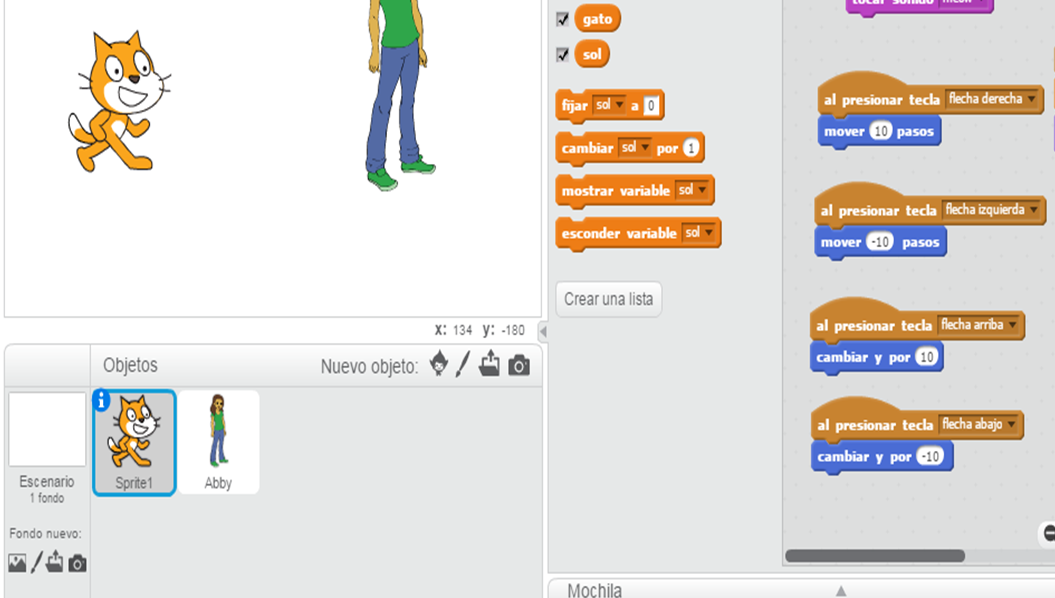 primera experiencia con scratch: tutorial 3