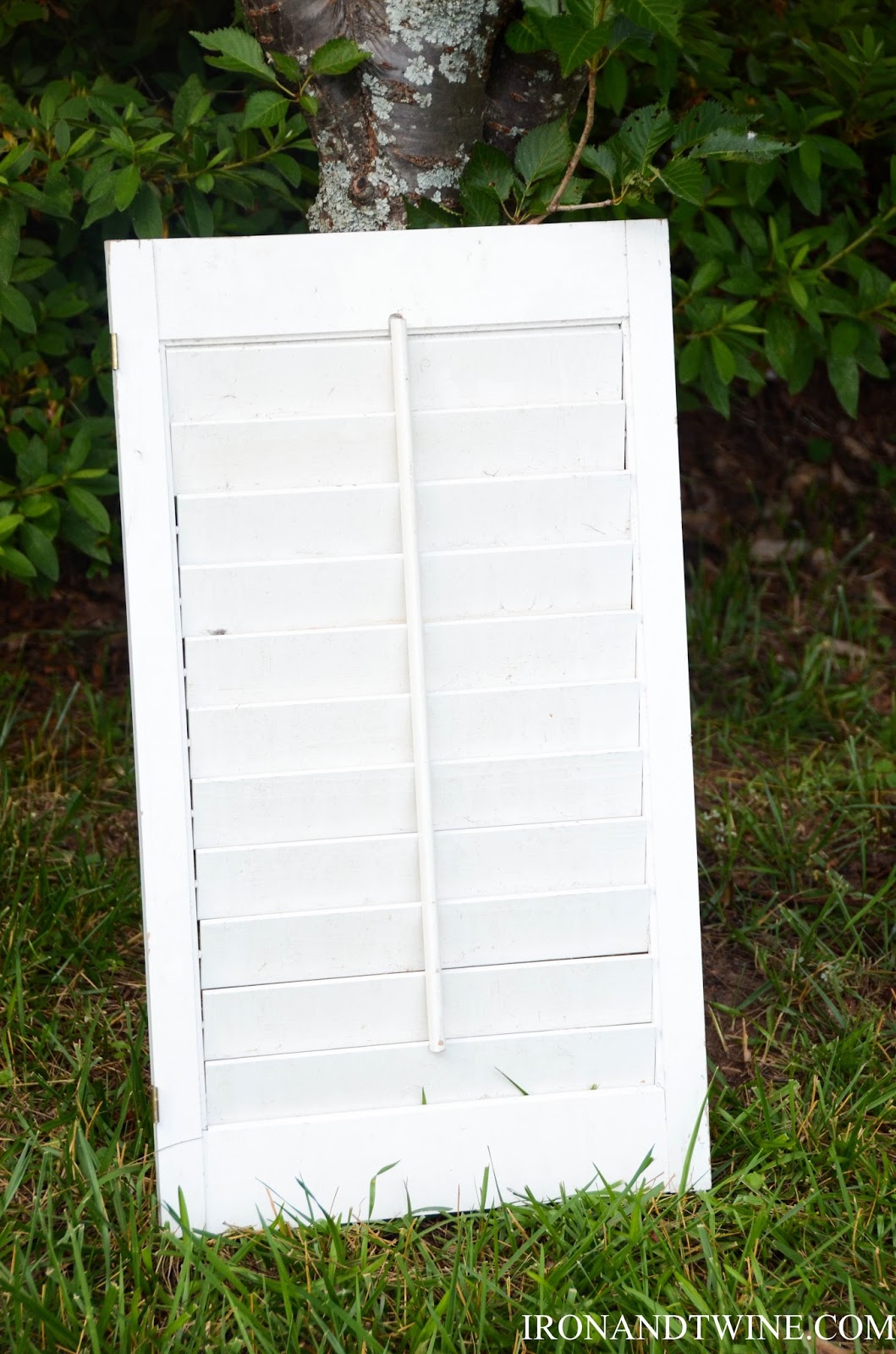 IRON & TWINE: DIY Plantation Shutter Chalkboard