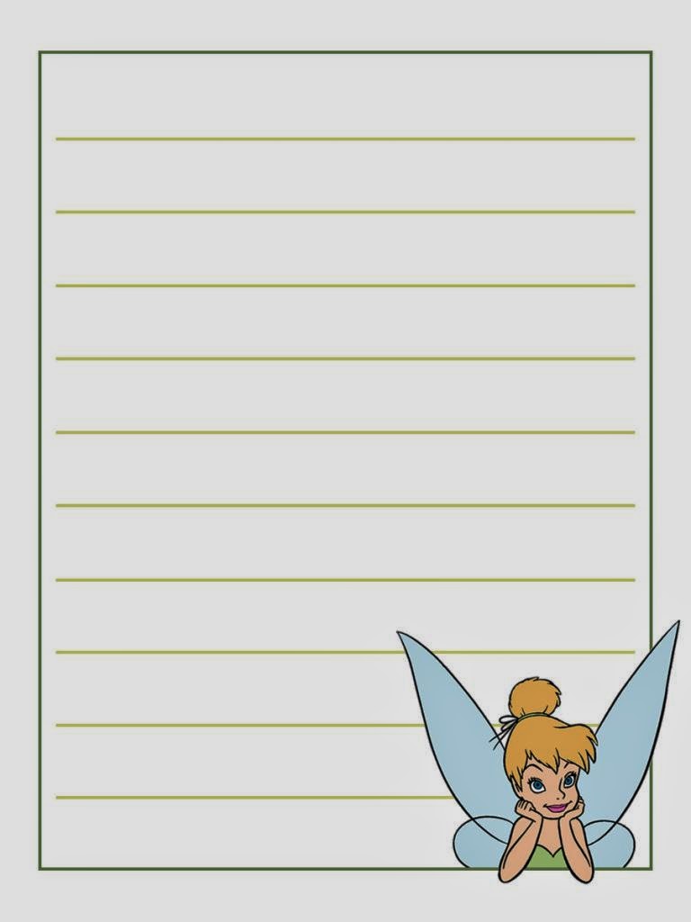 Tinkerbell Free Printable Notebook. - Oh My Fiesta! in english
