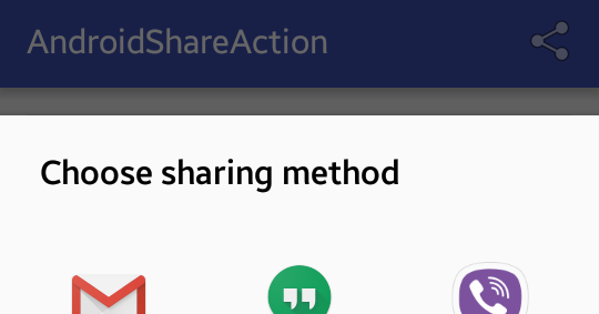 Adding A Share Action To Android Application Viral Android