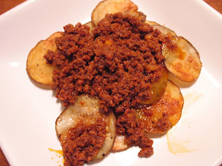 SOUNDING MY BARBARIC GULP!: Chorizo & Black Bean Slinger
