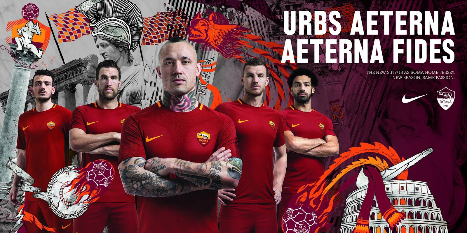 Unique AS Roma 17-18 Kit Font Released - Footy Headlines