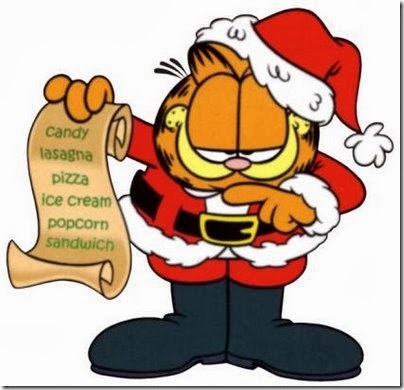 Feliz Navidad Garfield, dibujos psra imprimir - Blog de imágenes