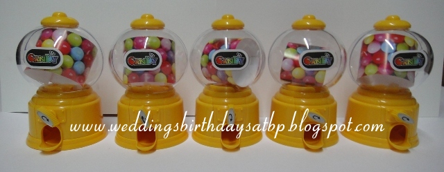 Weddings Birthdays Atbp.: MINI GUMBALL MACHINES