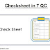 Check Sheet in 7 QC Tools