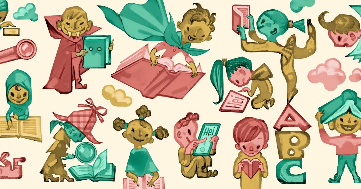 SVEIN NYHUS: «Veileda lesing» – illustrasjoner av barn og bøker