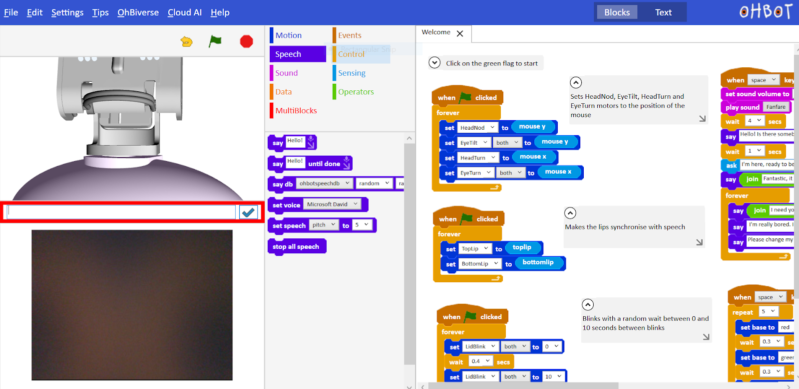 Robots and Physical Computing: picoh -cute and fun OhBot