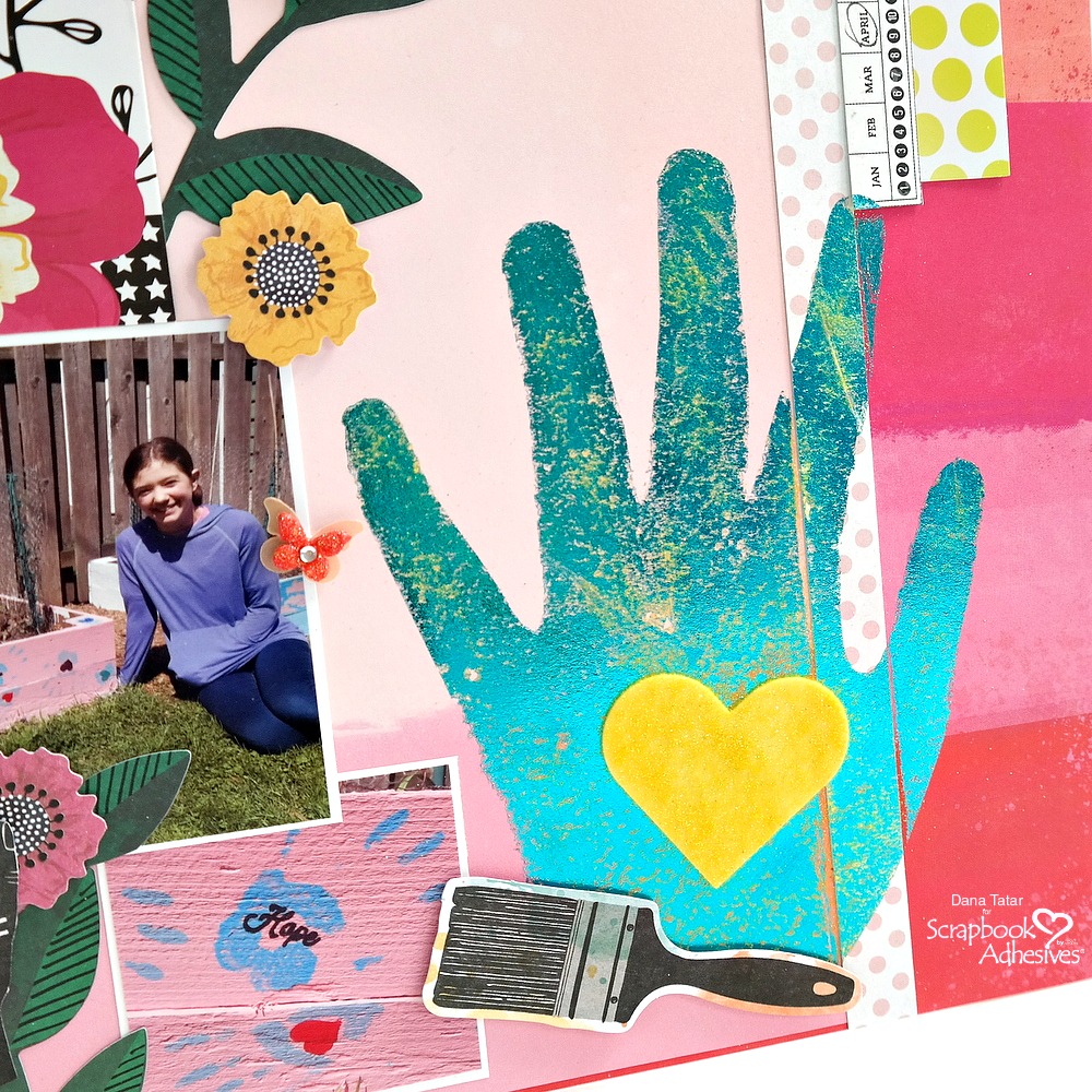 Summer Garden Scrapbook Layout - Scrapbook Adhesives by 3L