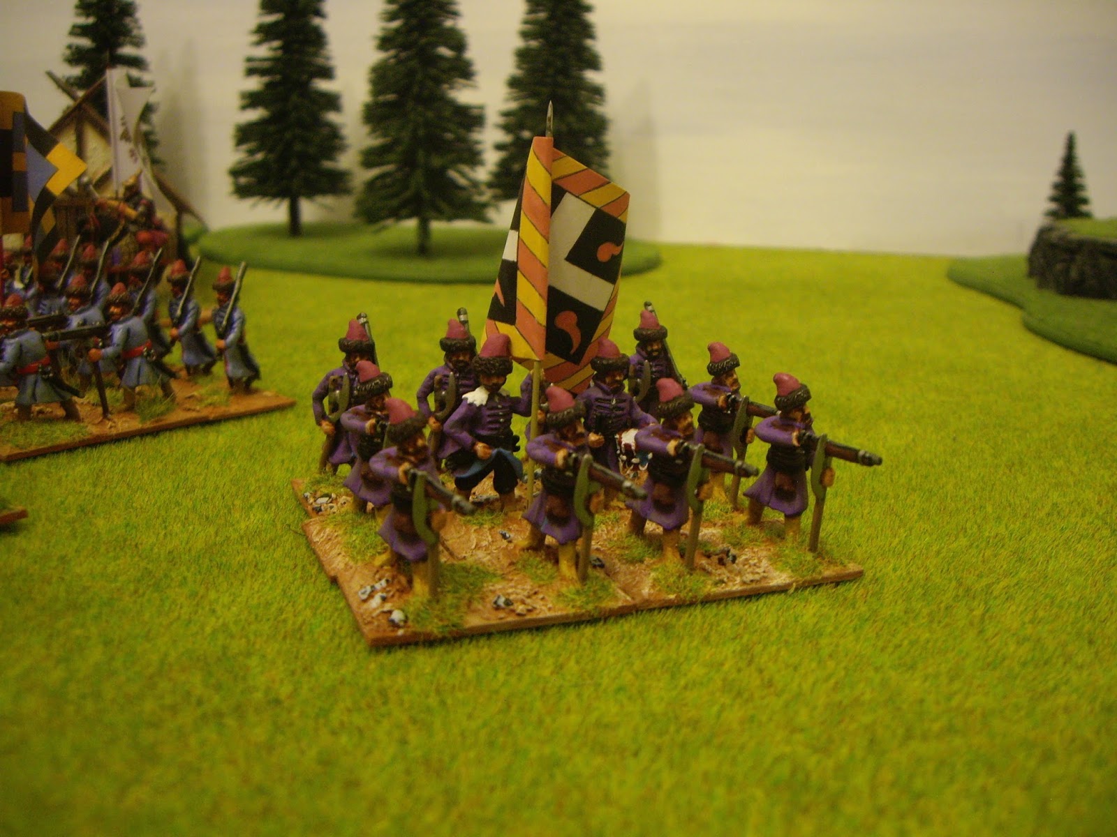 Scimitar and Crescent Wargames: The Russian Streltsy regiments form up.
