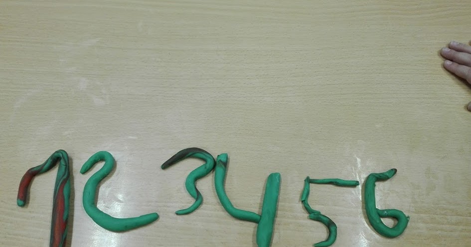 Trabajando en Educación Infantil: Números con plastilina
