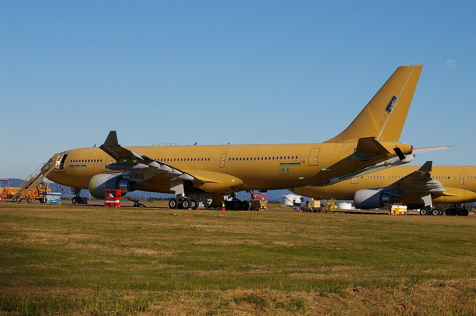 South East QLD Aviation News.: Both A330 MRRT 'S outside today