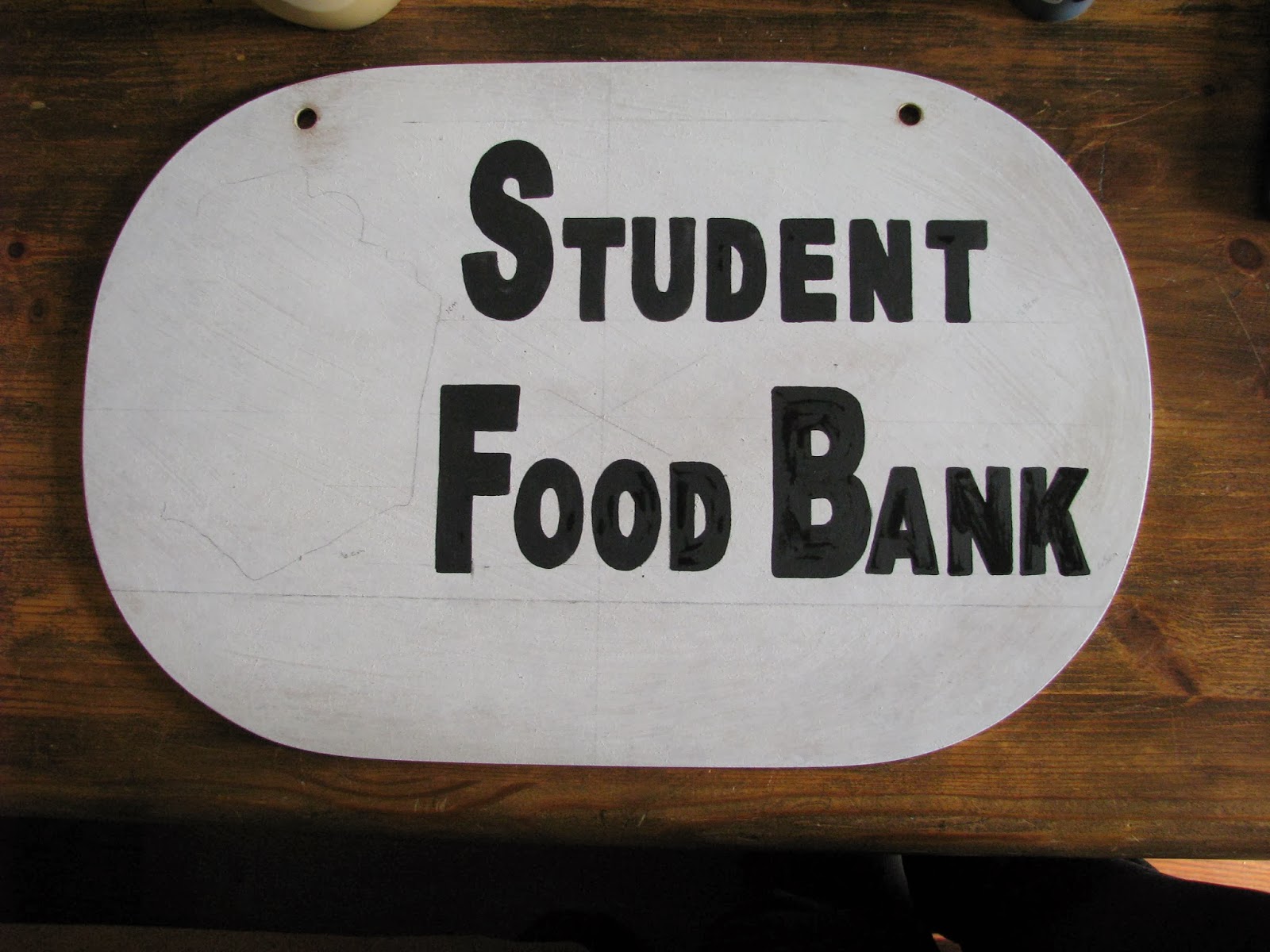 The Crafted Palette: The Double Sided Food Bank Sign
