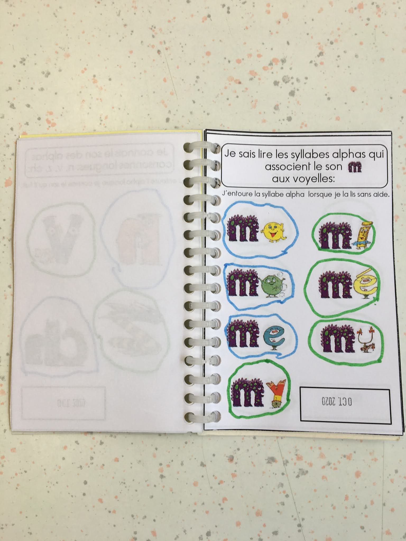 La maicresse à bicyclette: Cahiers de lecture de sons, syllabes, mots ...