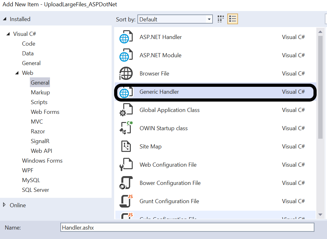 Upload Large files in ASP .NET using Generic Handler - CoreProgram Upload Large files in ASP .NET using Generic Handler - CoreProgram