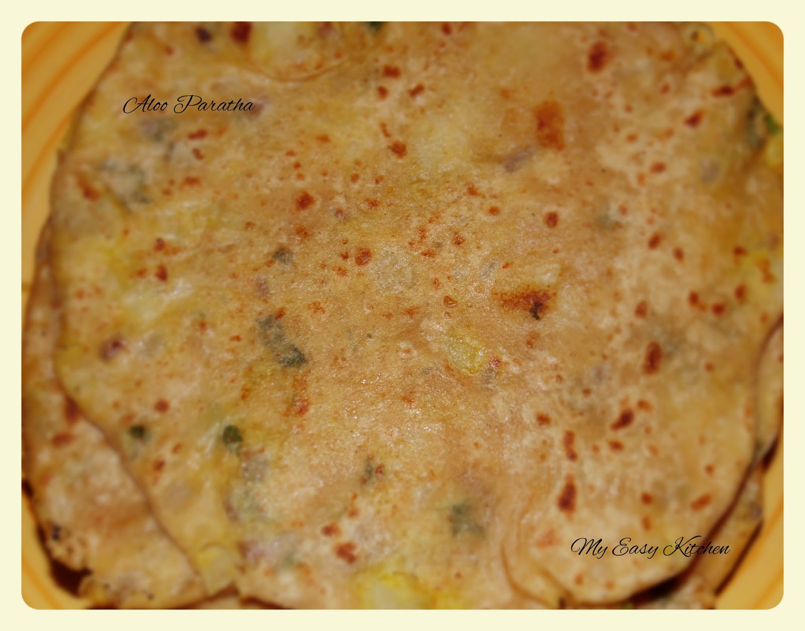 My Easy Kitchen: Aloo Paratha / How to make Aloo paratha