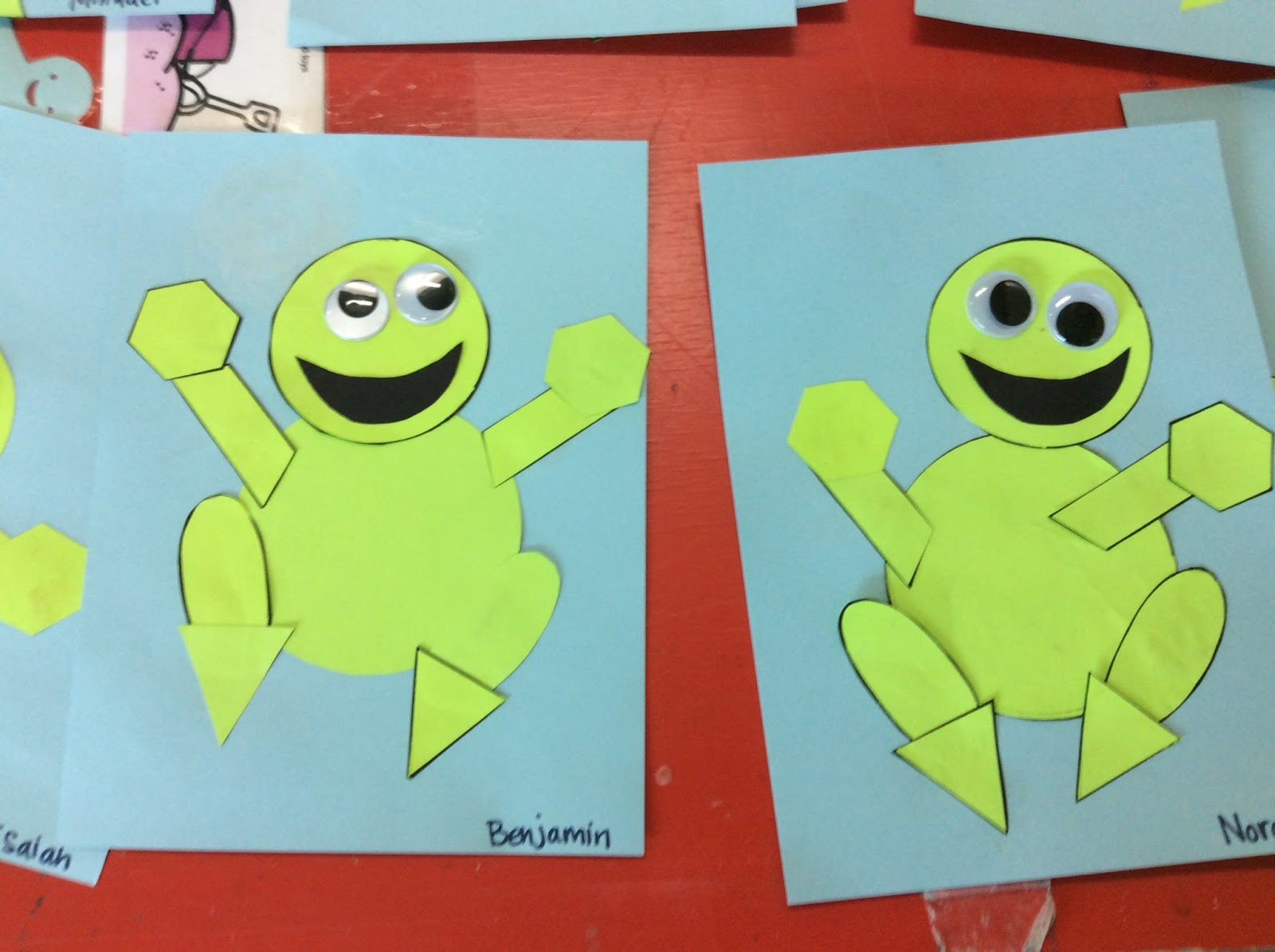 Mrs. Gosselin's Art Room: Preschool Shape Frogs
