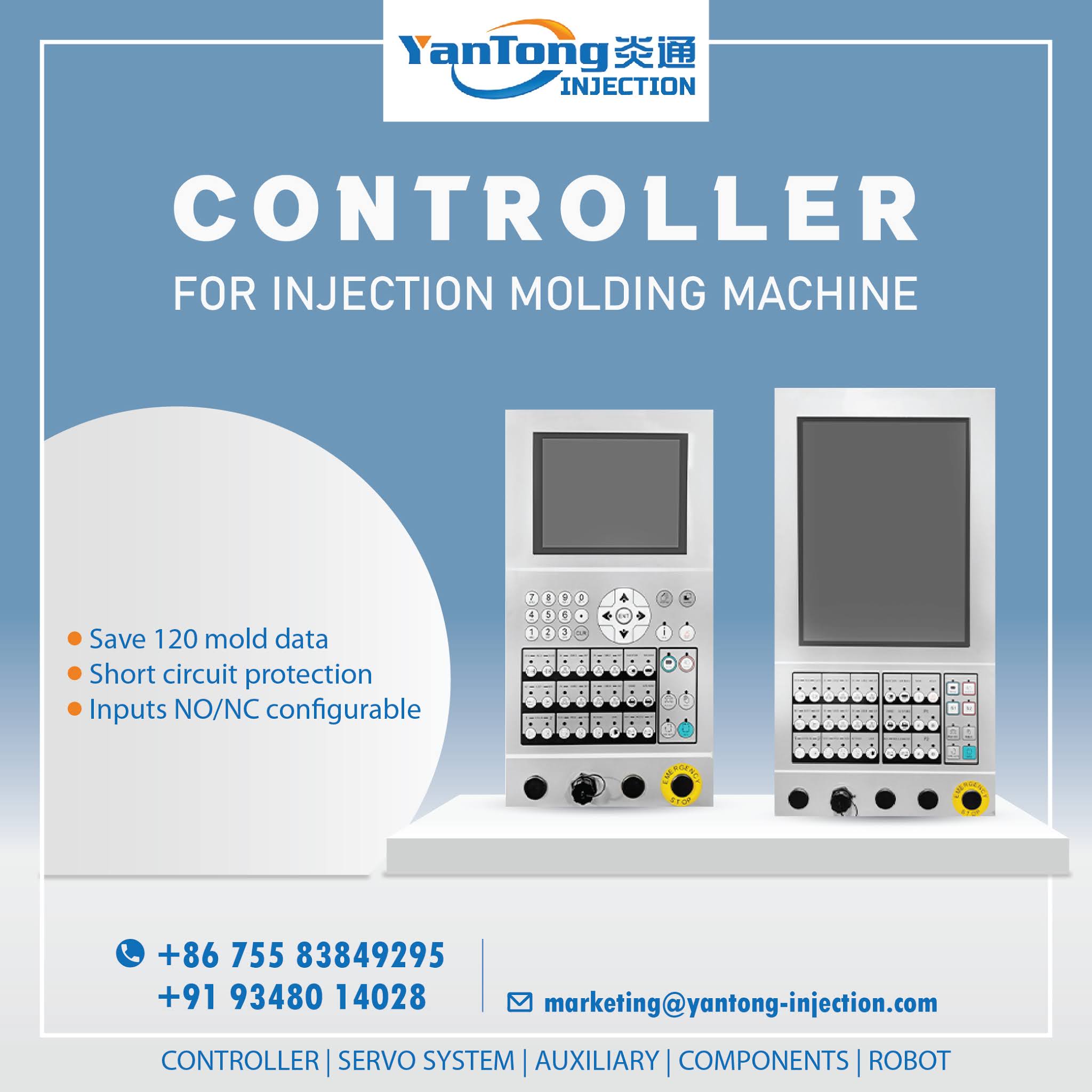 PLC Controller For Injection Molding Machine