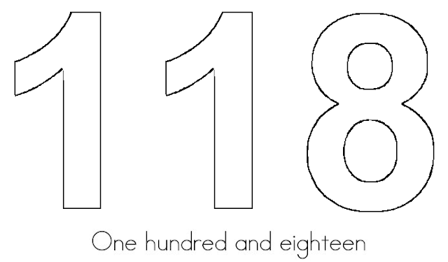 Blog de Biologia: Number 118 Coloring Page