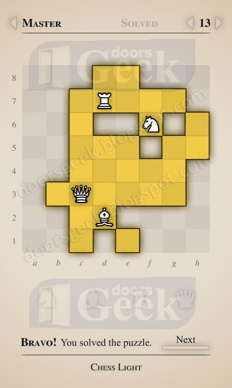 Chess Light [Master] Level 13 ~ Doors Geek