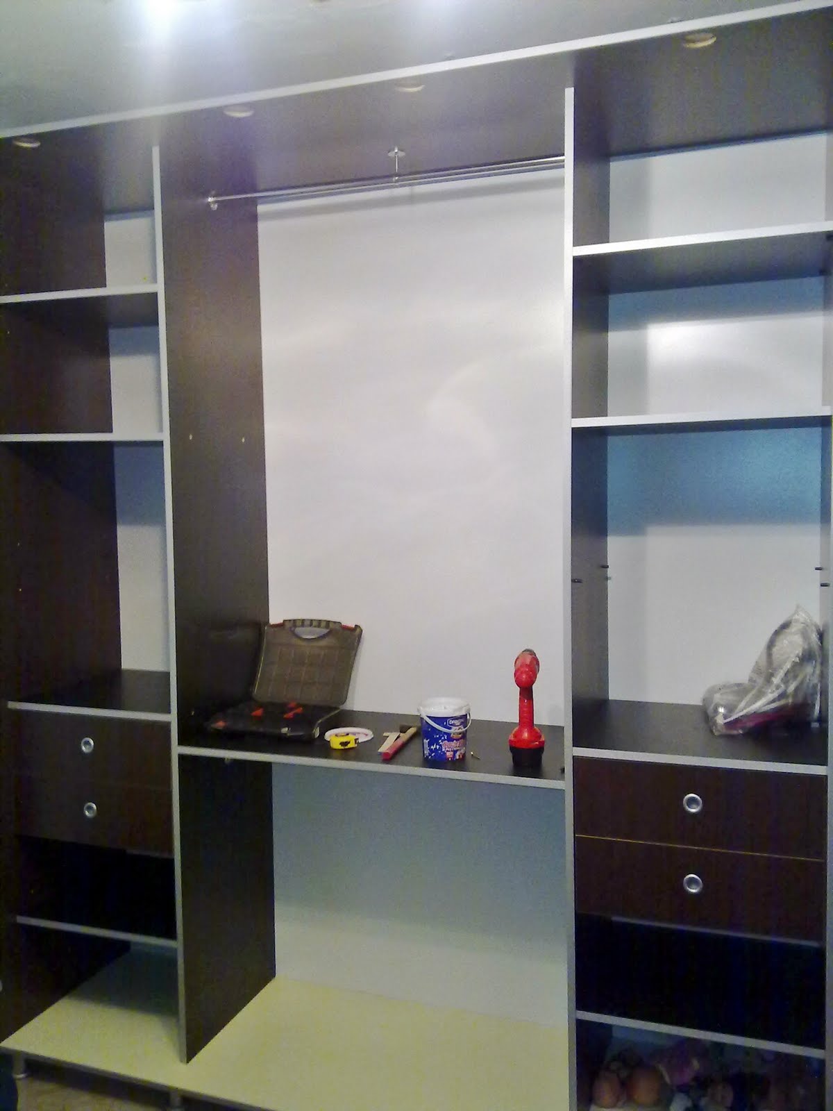 BLOGUL CU MOBILA: Dressing pe un perete