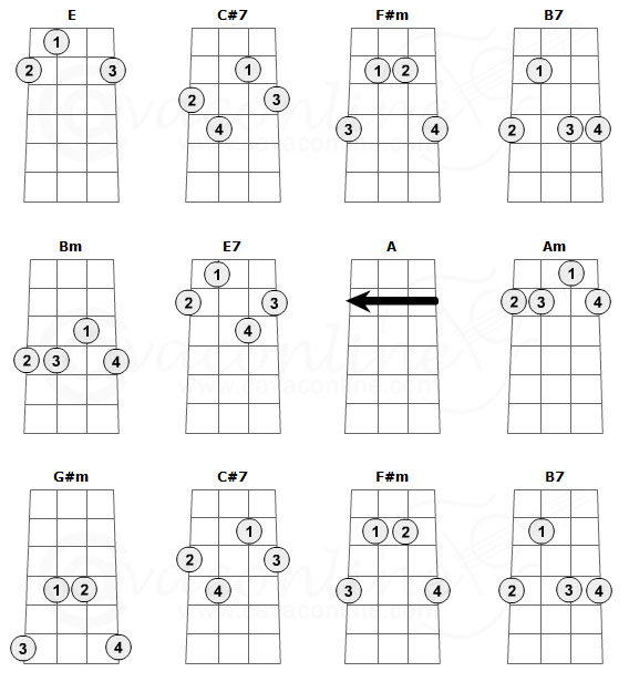 Cavaconline.com.br: Sequencia Completa de Mi Maior (Cavaquinho)