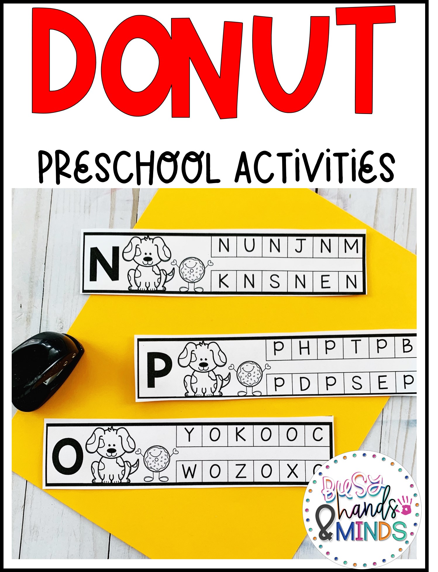 If You Give A Dog A Donut- Preschool Book Companion | Busy Hands and Minds