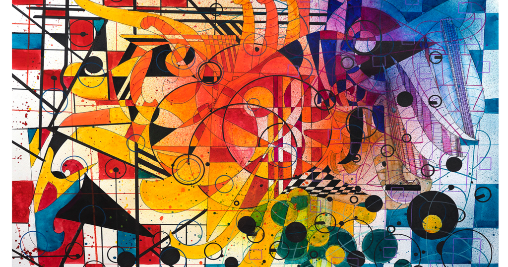 INSIDE THE ROCK POSTER FRAME BLOG: Joey Feldman Abstract #4 Art Print ...