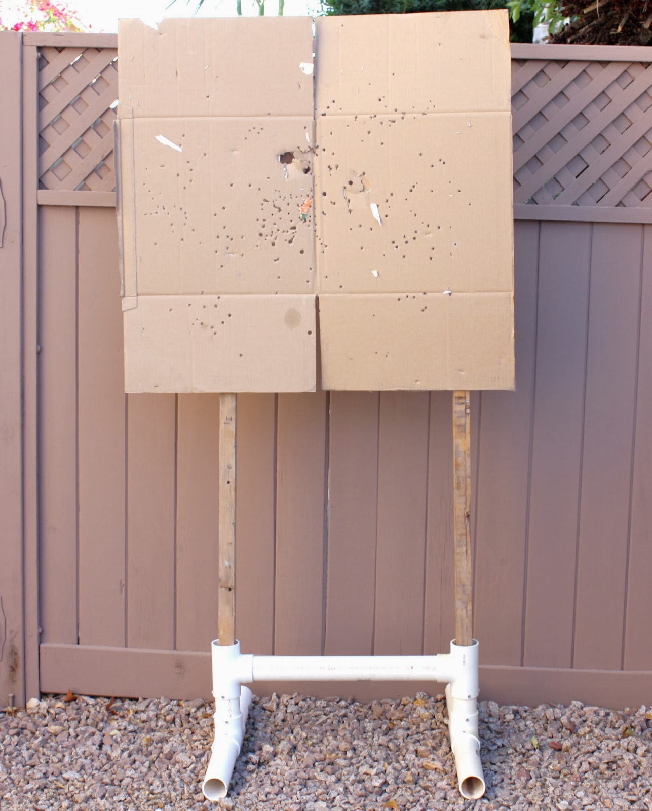 The Proper Grip: DIY Target Stands: Easy and on the cheap