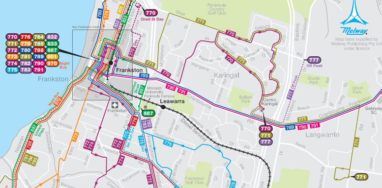 Melbourne on Transit: Timetable Tuesday #62: Frankston's loopy 770 and 771