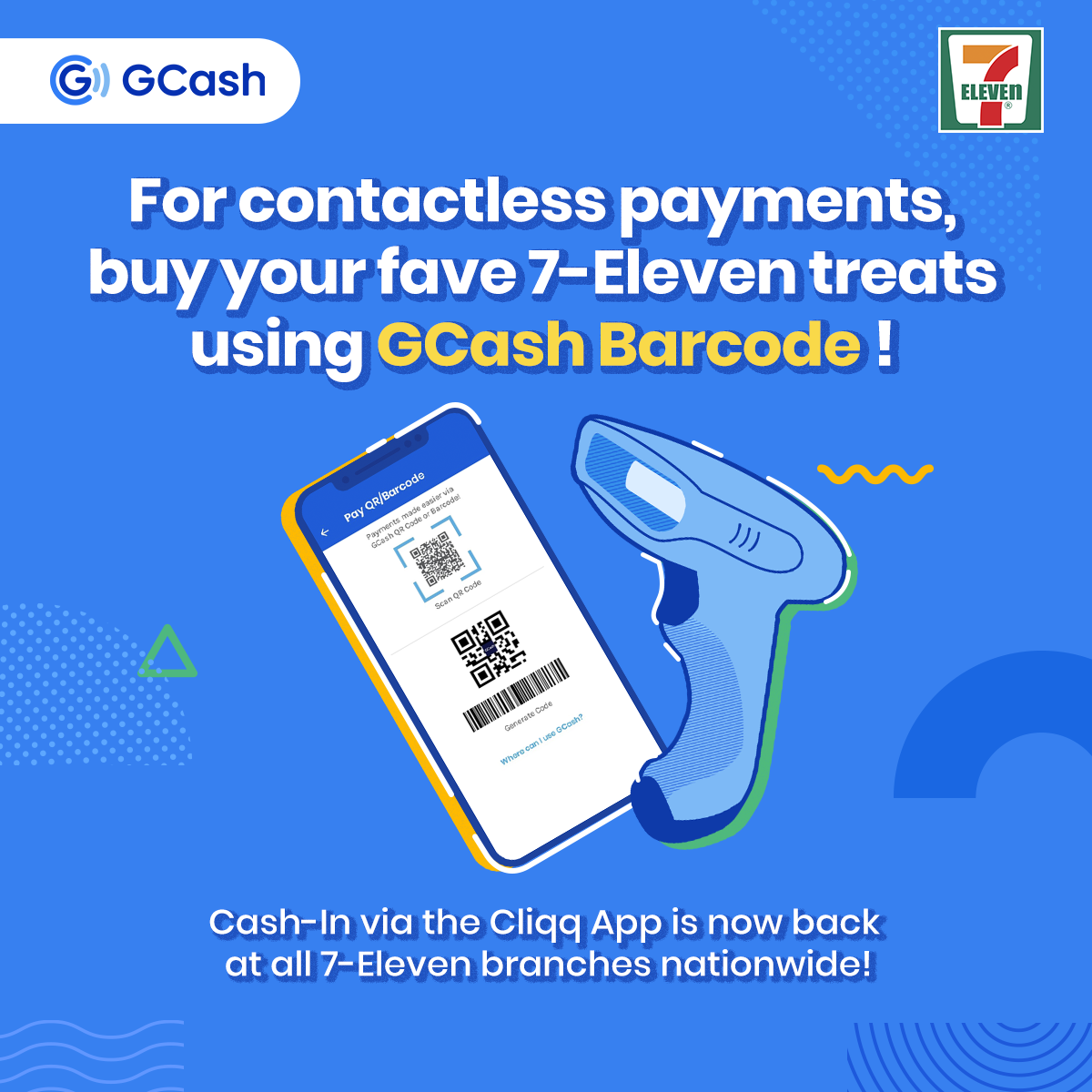 Pay and Cash-in Conveniently at 7-Eleven with GCash Barcode - Sugarsmile