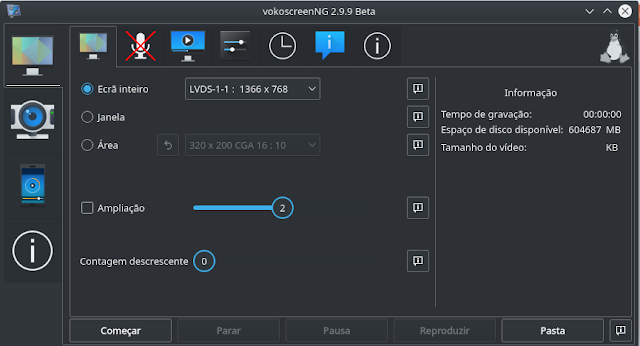 Screencast com Vokoscreen-ng nas distribuições Linux debian e derivados