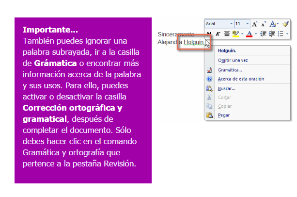 Tutorial de Word: Corrección de ortografía