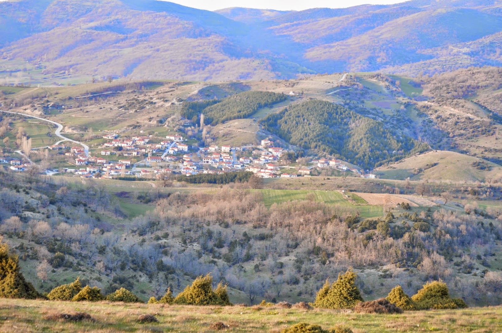ακρη ελασσονας: κοκκες και η θεα απο ψηλα