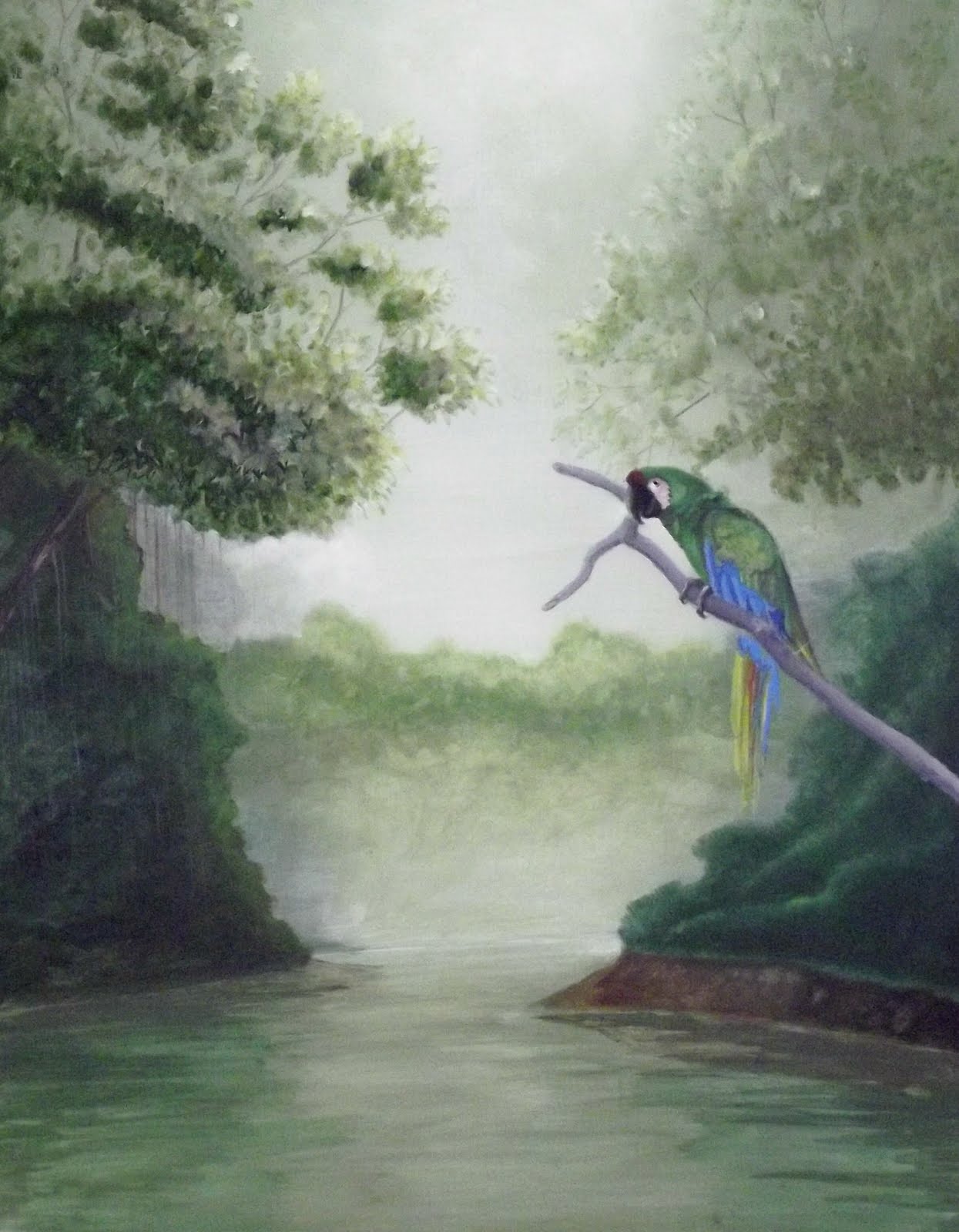 Jungle and Rainforest Art of Costa Rica: "Jungle Rainforest Landscape ...