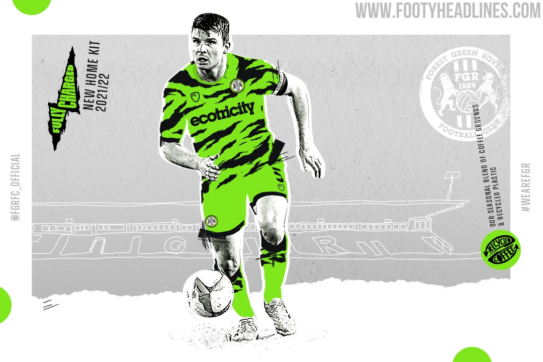 Forest Green Rovers 21-22 Home & Away Kits Released - "World's First ...